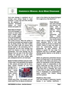 Acid Mine Drainage - Earthworks