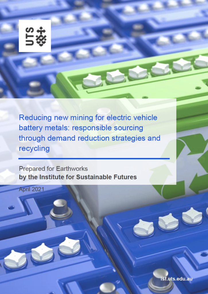 Reducing New Mining for Electric Vehicle Battery Metals - Earthworks