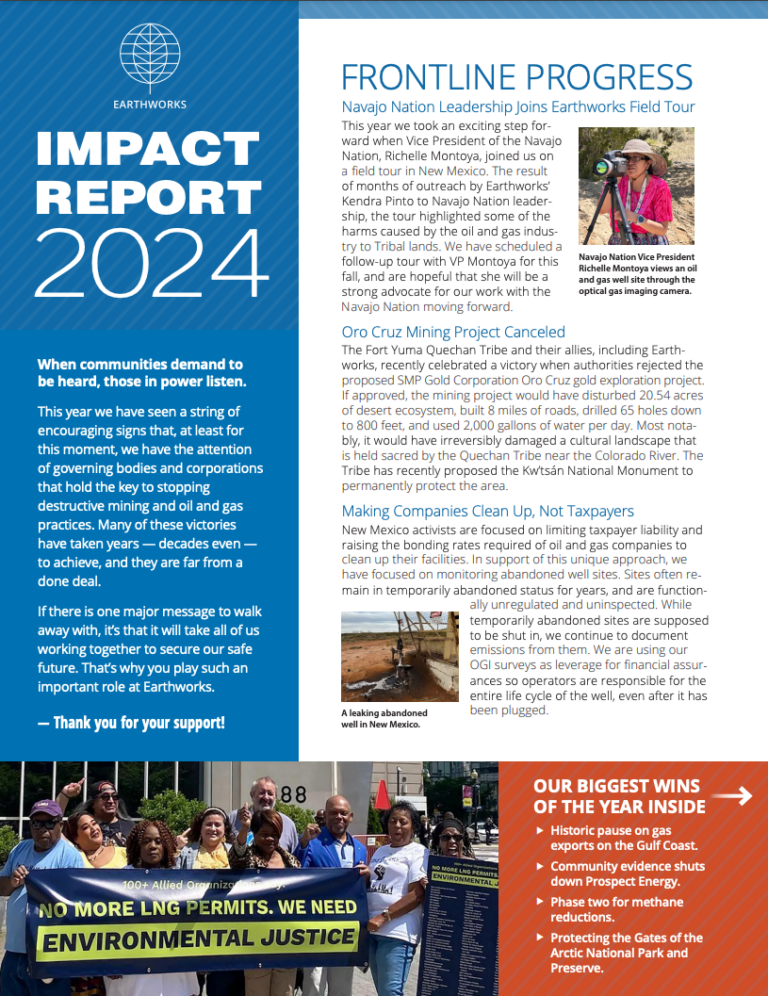 Earthworks 2024 Impact Report - Earthworks